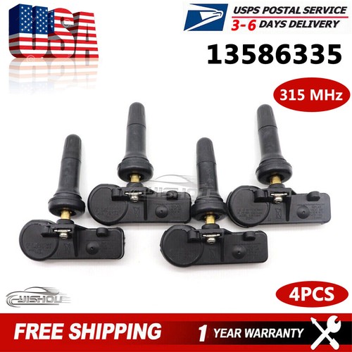 4pcs 13586335 TPMS Tire Pressure Monitoring Sensor Fit For GMC Cadillac ...