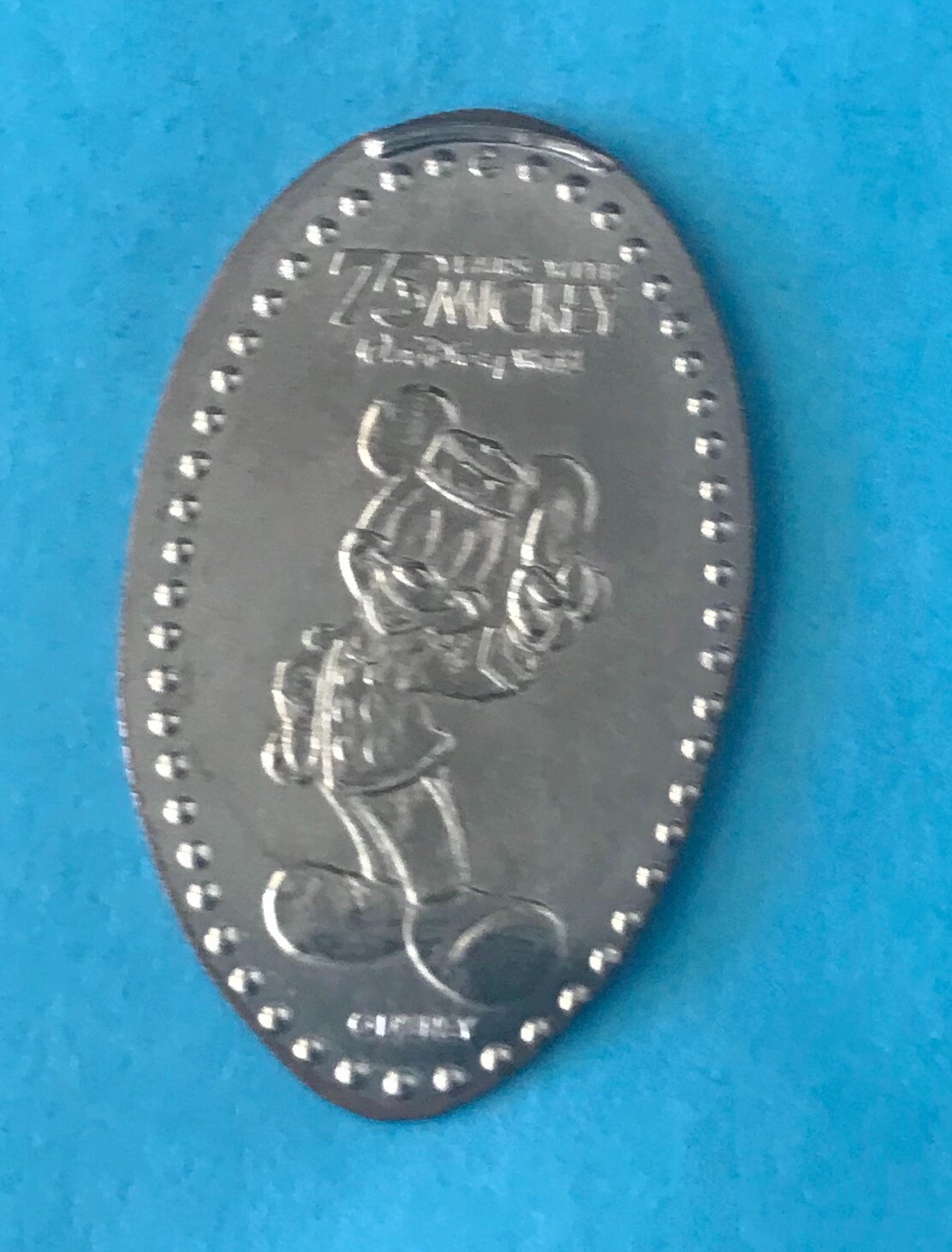BELL HOP MICKEY "AT YOUR SERVICE" WDW PRESSED ELONGATED QUARTER NOT ...