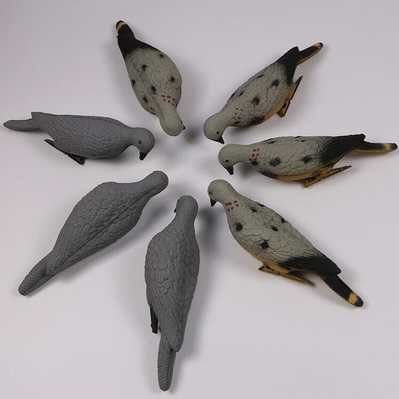 Grey Pigeon Target EVA foam Pigeon Target For Animal Practice Foldable ...