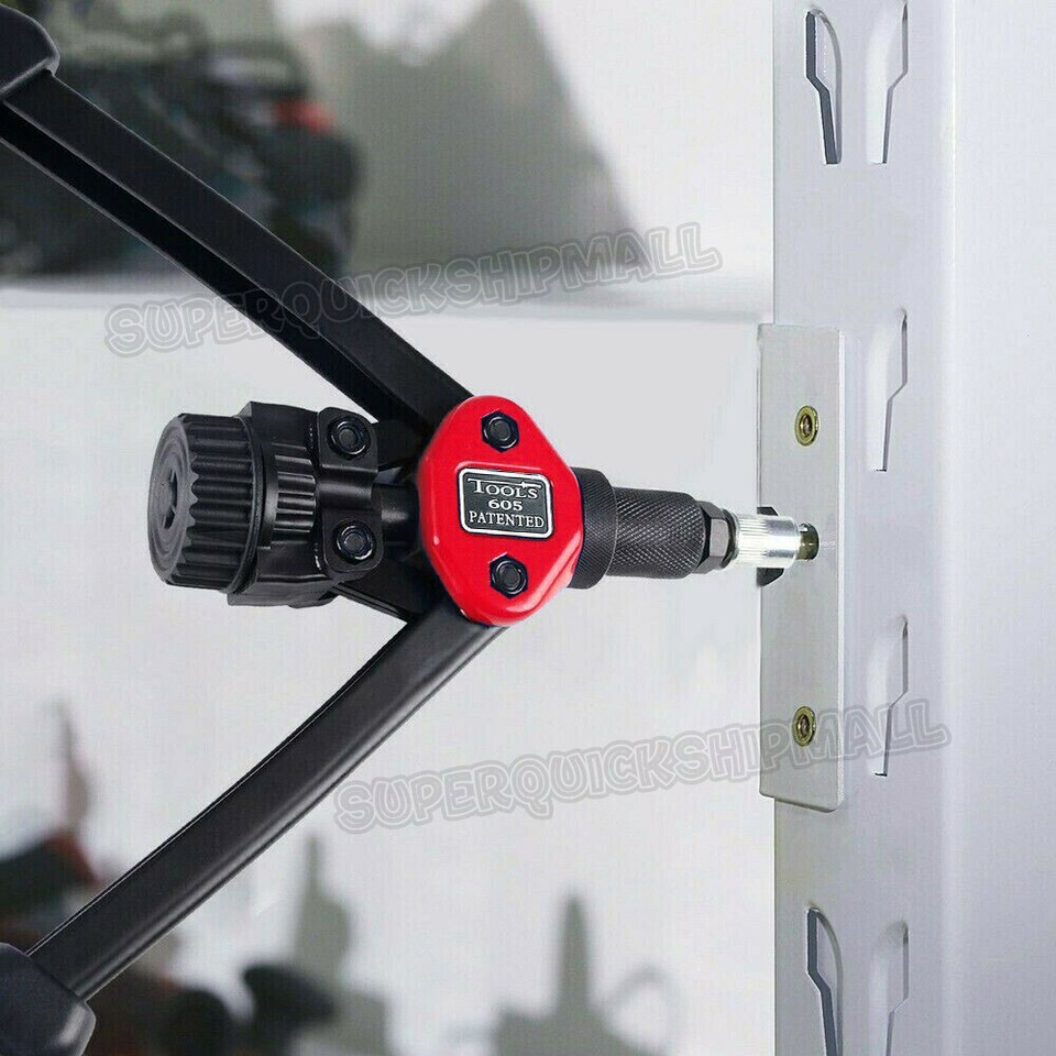 433X Rivet Nut Kit Riveter Gun Heavy Duty Riveting Rivets Nutsert Tool ...