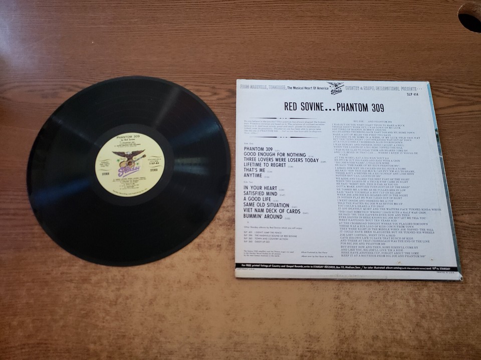 1960s MINT-EXC Red Sovine – Phantom 309, 414 LP33 | eBay