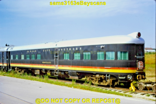 ORIGINAL SLIDE KANSAS CITY SOUTHERN RWY OBSERVATION CAR HOSPITALITY ...