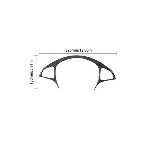 For Mercedes-Benz CLA C117 GLA X156 Carbon Fiber Steering Wheel Panel ...