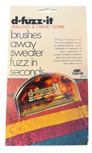 Original d-fuzz-it Vintage Sweater And Fabric Comb D Fuzz It Fuzz ...