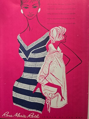 1959 Women's Rose Marie Reid Jewels of the Sea swimsuit vintage fashion ...
