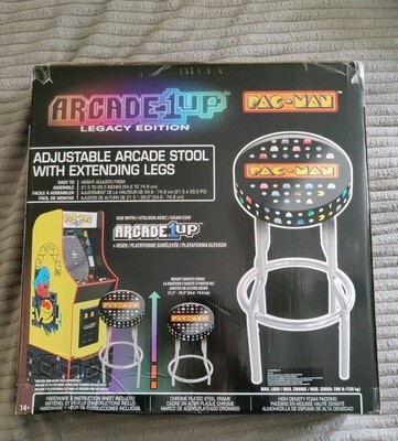 Officially Licensed Pac-Man Arcade 1Up Legacy Edition Adjustable Stool ...