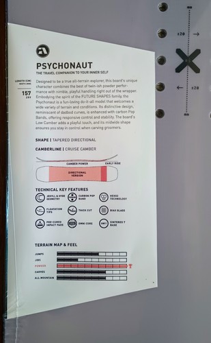 Amplid 2025 Psychonaut Snowboard 157cm New In Package Directional ...