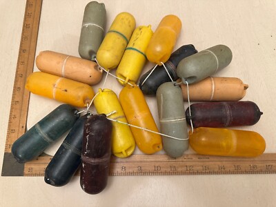 17 Vintage 4-5" Fishing Net Floats Plastic | eBay