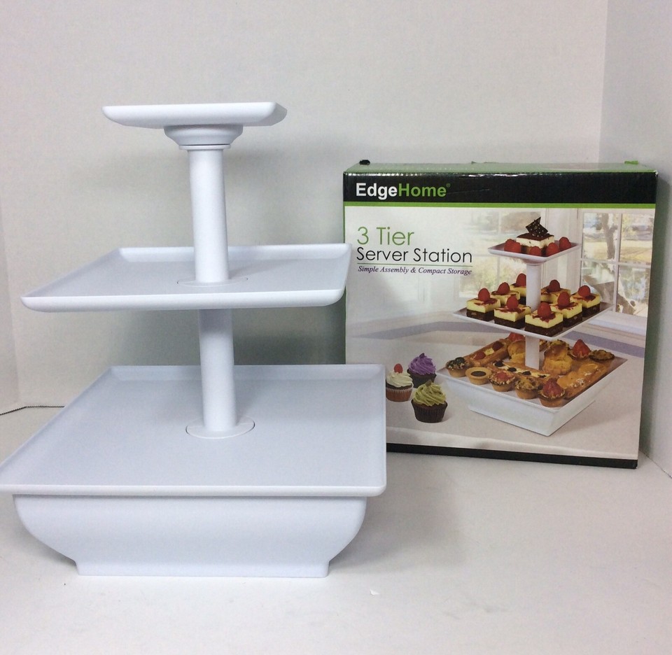 Edge Home 3 Tier Server Station, Simple Assembly, Compact Storage 12.5 ...