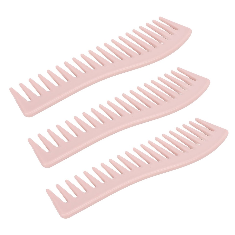 10PCS Hair Detangling Comb Plastic Wide Tooth Compact Professional ...
