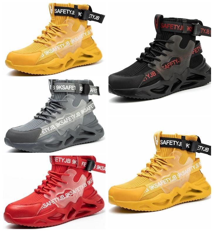 Work Sneakers Lightweight Safety Shoes Womens Steel Toe Cap High Top ...