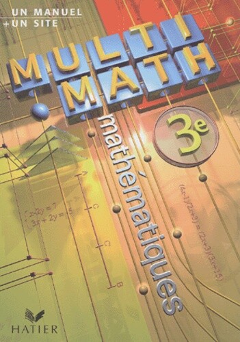 Multi-math 3e : Manuel de l'eleve, Jean-Dominique Picchiottino | eBay