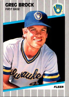 1989 Fleer Baseball 181 Greg Brock | eBay