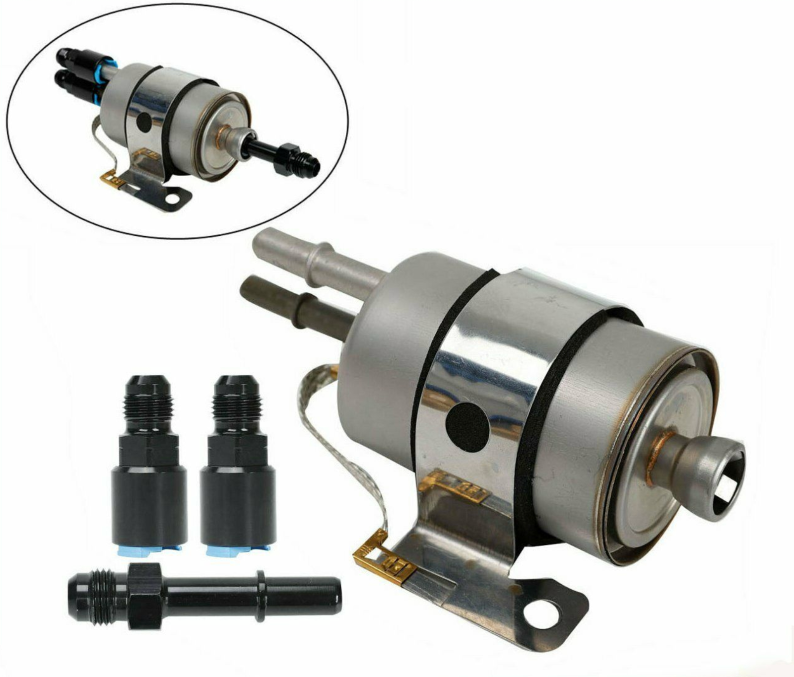 EFI Fitting Kit For Corvette LS1 Fuel Filter Regulator 6AN Feed Return ...