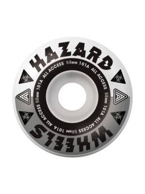 Hazard Melt Down - Radial Skateboard Wheels - White and Silver | eBay
