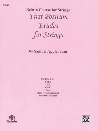 First Position Etudes for Strings : Bass by Samuel Applebaum (1985 ...