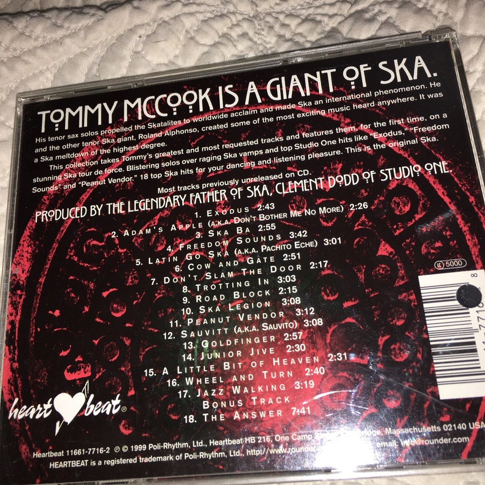 Tribute to Tommy: The Best of Tommy McCook and the Skatalites by Tommy ...