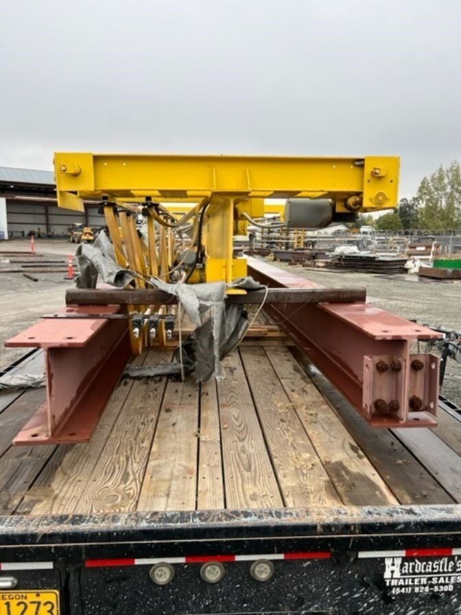 Lift-Tech 3 Ton Overhead Crane Outside Rails 24' Span Rail 23'8" Budgit ...