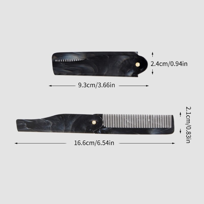 Man Beard Brush Plastic Folding Comb Beard Comb Hair Styling Comb Oil ...