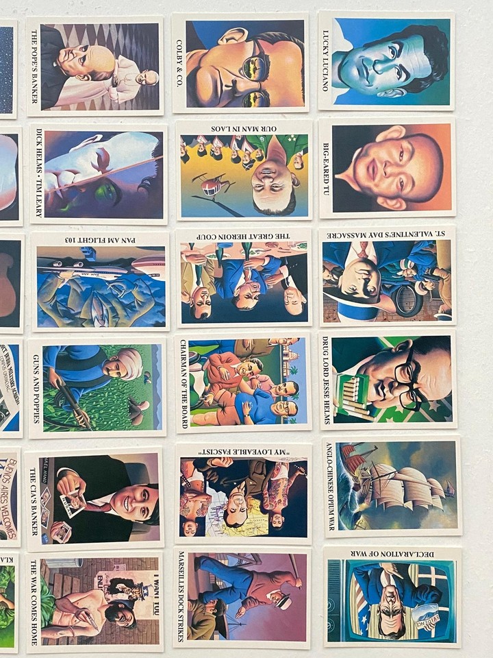 1991 Drug Wars Factory Trading Card Set 36 Cards Salim Yaqub Art ...