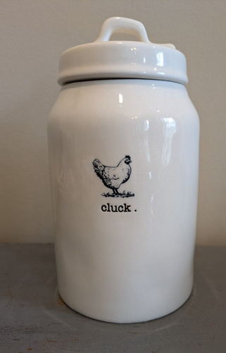 Rae Dunn Cluck Typewriter Farmline Chicken Rooster Canister 2018 ...