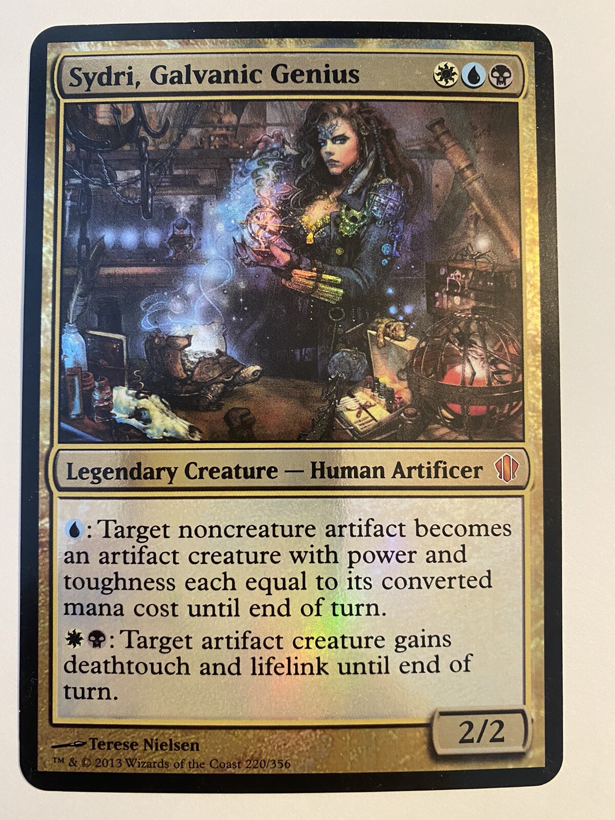 MTG 1x Sydri Galvanic Genius - Commander 2013 OVERSIZED FOIL LP | eBay