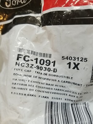 FORD MOTORCRAFT HC3Z-9030-D FC-1091 FUEL DIESEL TANK FILLER CAP W ...