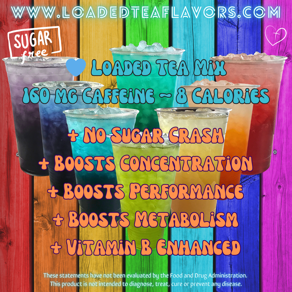 Loaded Tea Packs SUGAR FREE Energy Drink 2GO Packets 5-Pack or 10-Pack ...