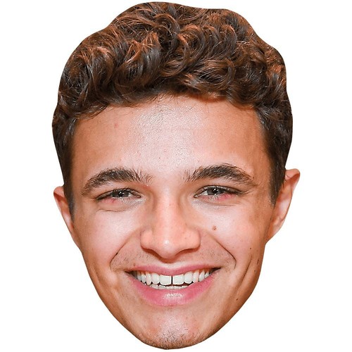 Lando Norris (Brown Hair) Celebrity Mask, Flat Card Face | eBay