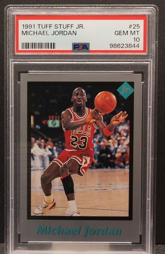 98623844 MICHAEL JORDAN 1991 Tuff Stuff Jr 25 Hall of Fame GOAT PSA 10 ...