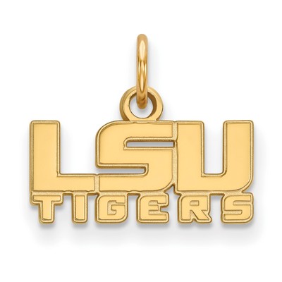 14k Yellow Gold Louisiana State University Tigers LSU Mascot Name ...