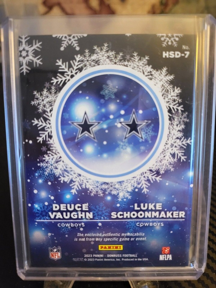 2023 Panini Donruss Deuce Vaughn Luke Schoonmaker Rookie Sweaters RC No ...
