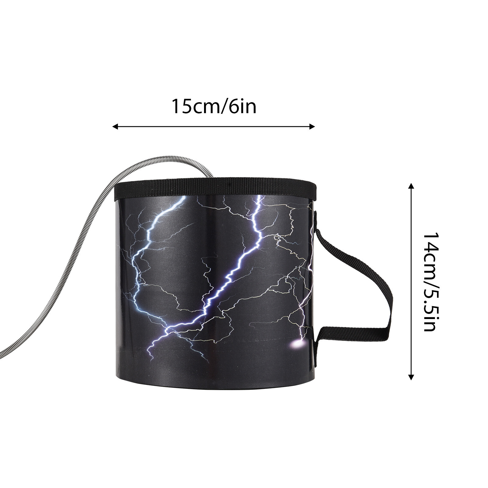 6 Inch Spring Drum Thunder Drum Sound Effect Instrument Wooden ...