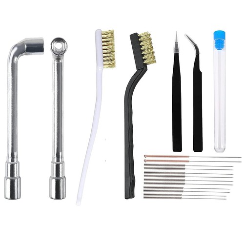 7 Tools Nozzle Wrench With 10 Nozzle Cleaning Pins Copper Wire Brush ...