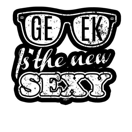 2 x Large Car Stickers geek is the new sexy Decal Bumper Laptop Window ...