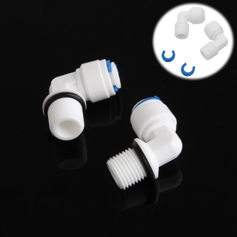 2pieces Pipe Fittings Two-way Quick Joint Pipe Fittings Plastic Tube ...