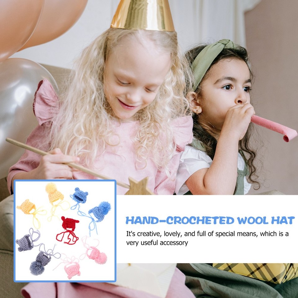 9 Pcs Cappello Di Stitch Cappelli Fai Da Te All'uncinetto Fatto Mano | eBay