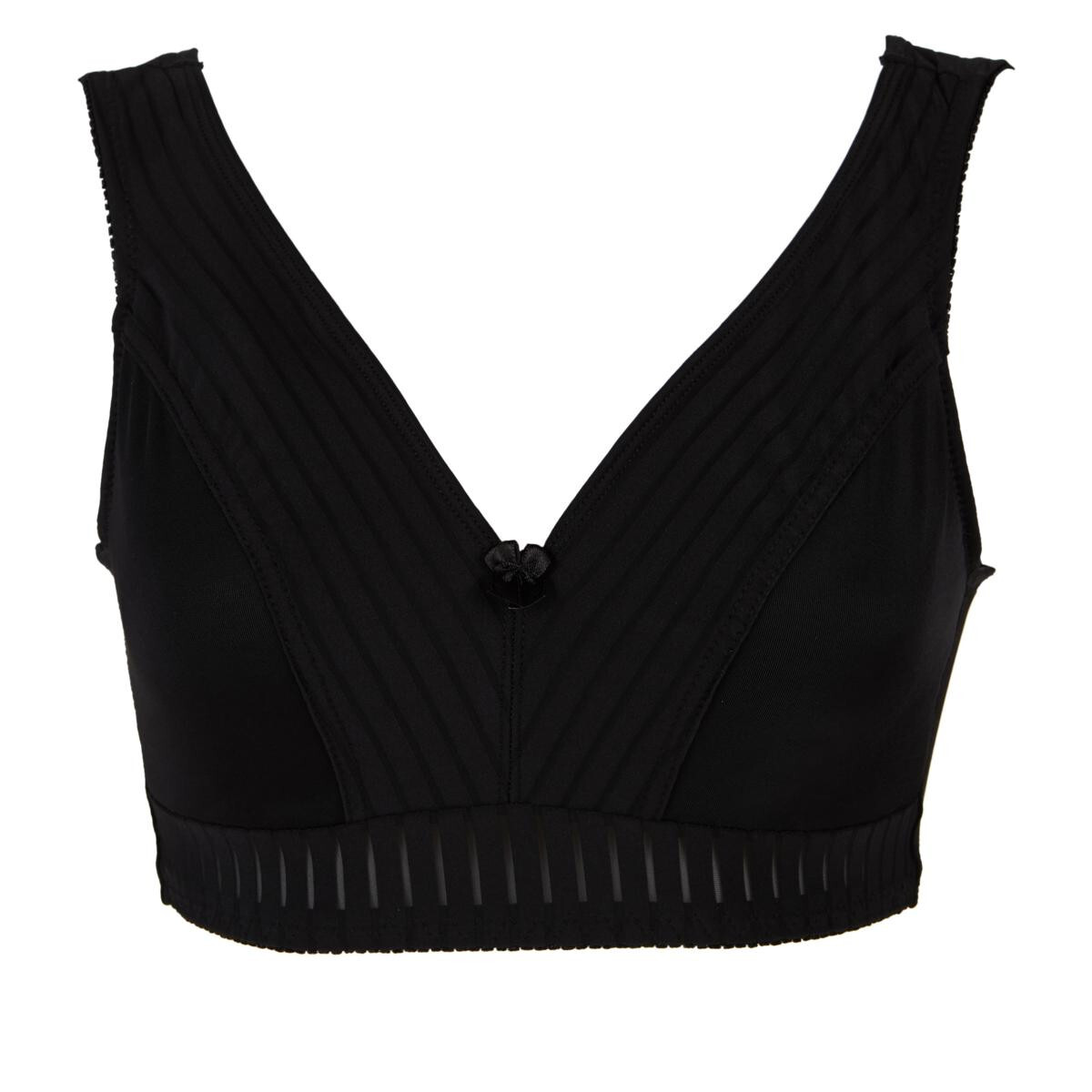 Rhonda Shear 2pk Striped Mesh"Curve Envy"Pin-Up Bra w/Removable Pads ...