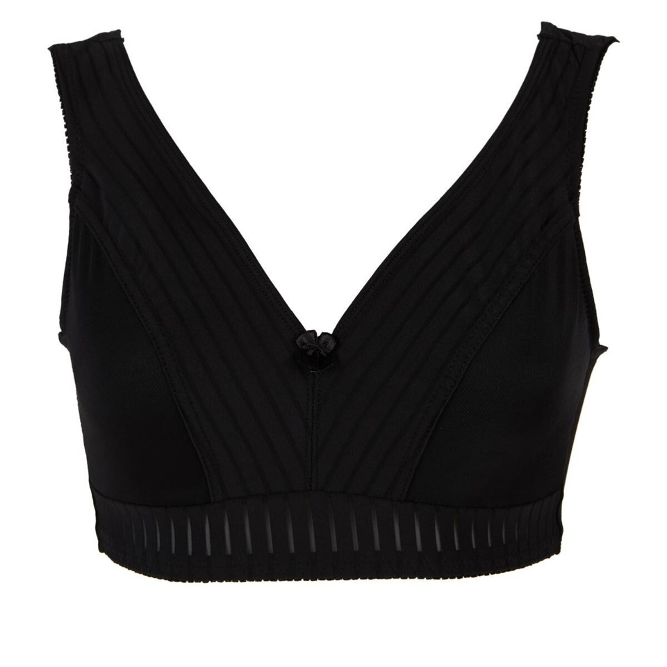 Rhonda Shear 2pk Striped Mesh"Curve Envy"Pin-Up Bra w/Removable Pads ...