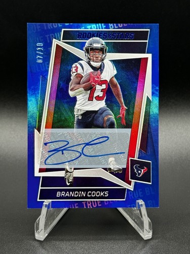 2022 Panini Rookie & Stars Brandin Cooks SP Holo True Blue Autograph ...