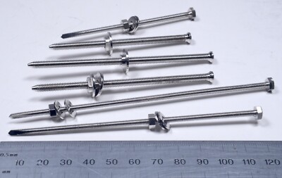 6x Zimmer Fixation Screws 3"-5" Stainless Steel Surgical | eBay