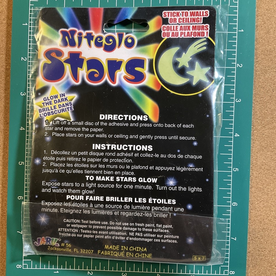 NEW Nite Glo Stars and Moon 20 Pieces | eBay