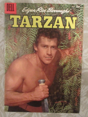 TARZAN #82, FN/VF, 1956 DELL, EDGAR BURROUGHS, GORDON SCOTT, JESSE ...