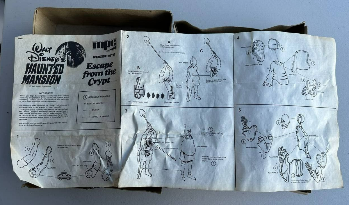 1974 Disney Haunted Mansion Model Kits Adventure Comics #433 FN (DC