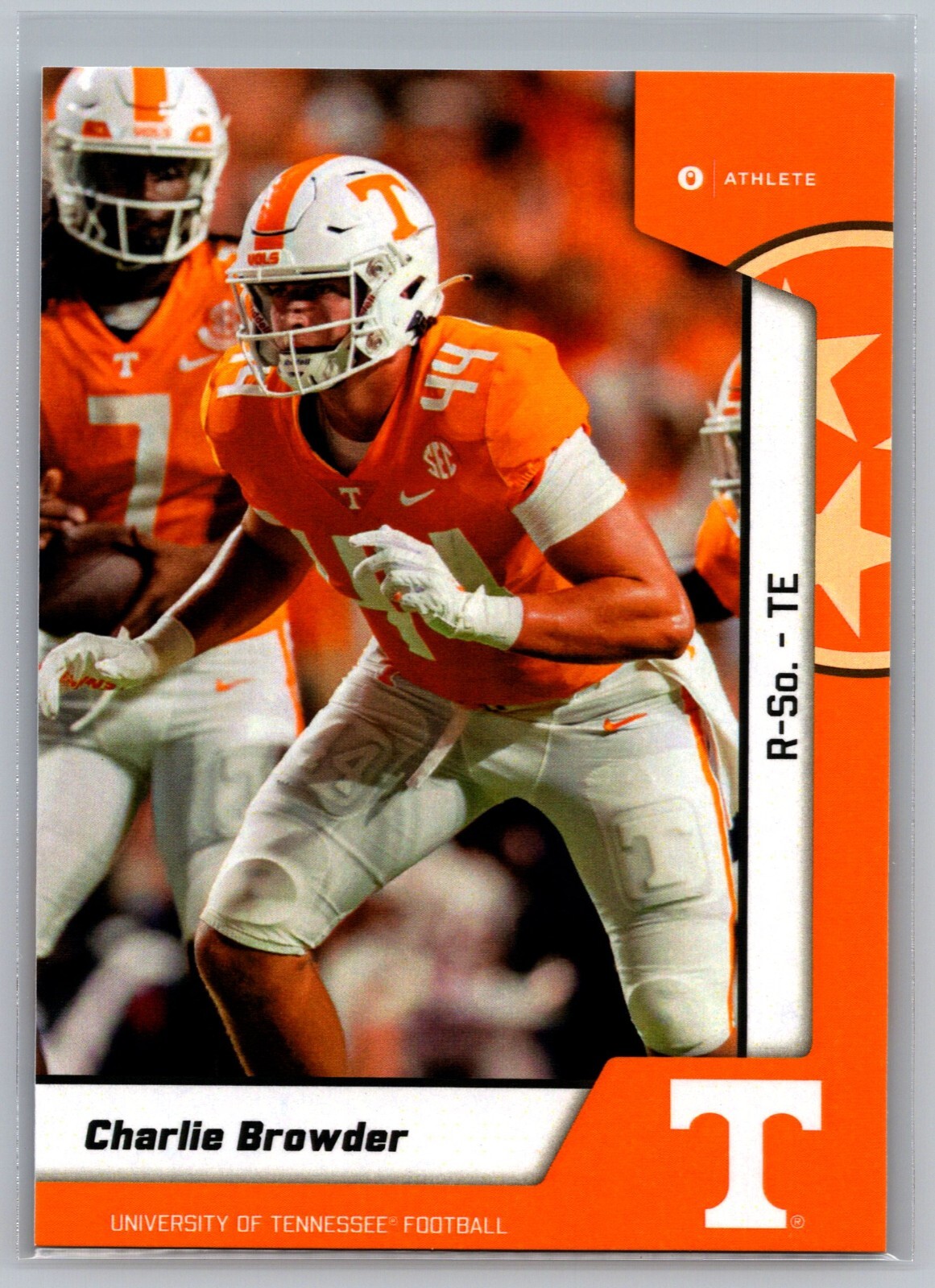 Charlie Browder 2023 ONIT University of Tennessee #14 Football Card ...