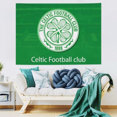 CELTIC FC wall flag banner cloth printed great size 100x70cm home decor ...