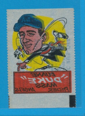 DUKE MAAS DUANE 1961 TOPPS MAGIC RUB-OFF VINTAGE TATTOO HIGH GRADE ...
