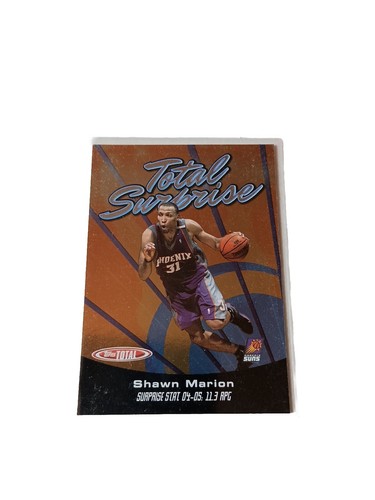 2005-06 Topps Total Surprise Shawn Marion #TS8 Phoenix Suns Insert Card ...