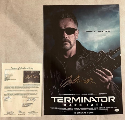 TERMINATOR ARNOLD SCHWARZENEGGER Hand Signed 24'x16' Poster + JSA COA ...
