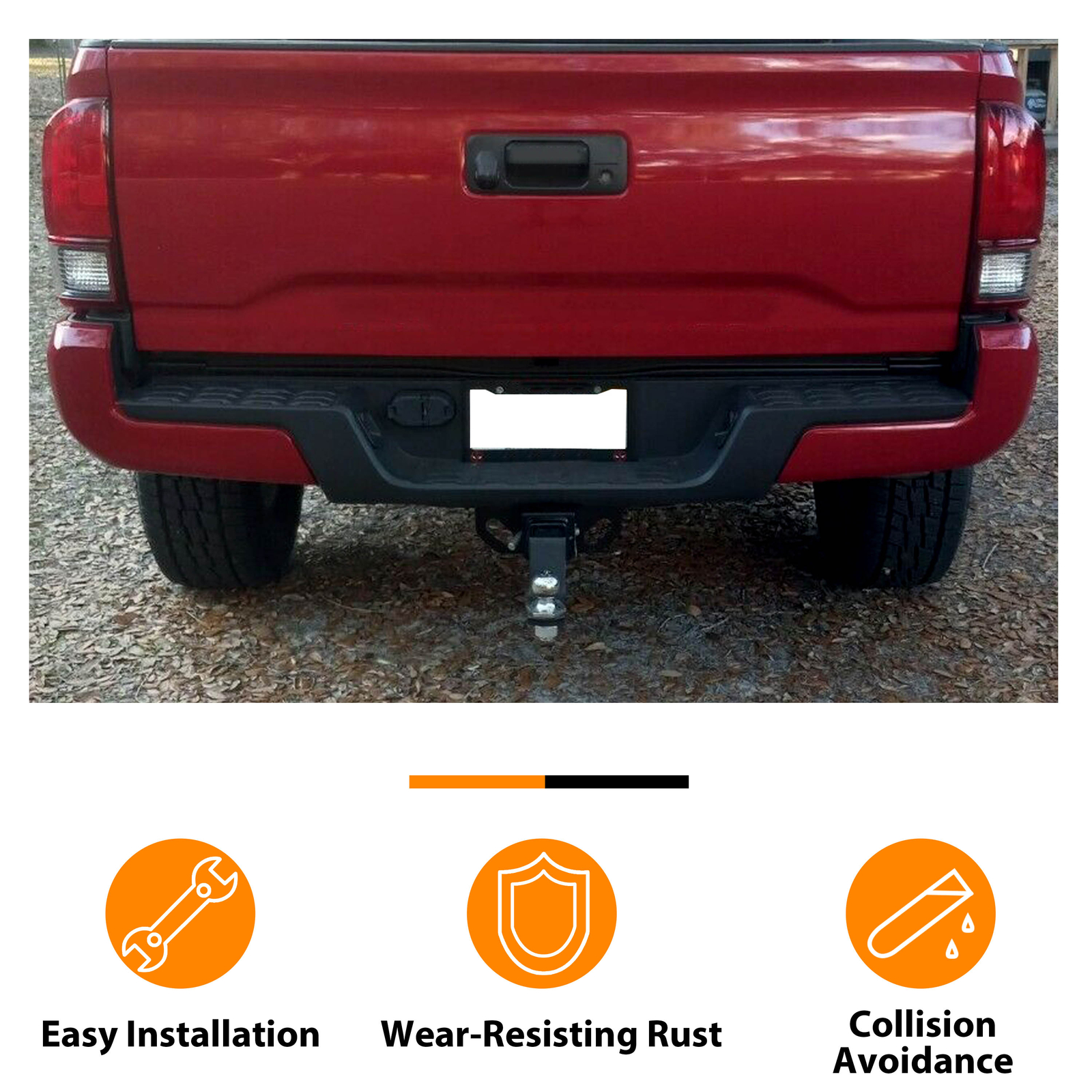 Chrome Rear Step Bumper For Toyota Tacoma 2016-2023 With Parking Aid ...
